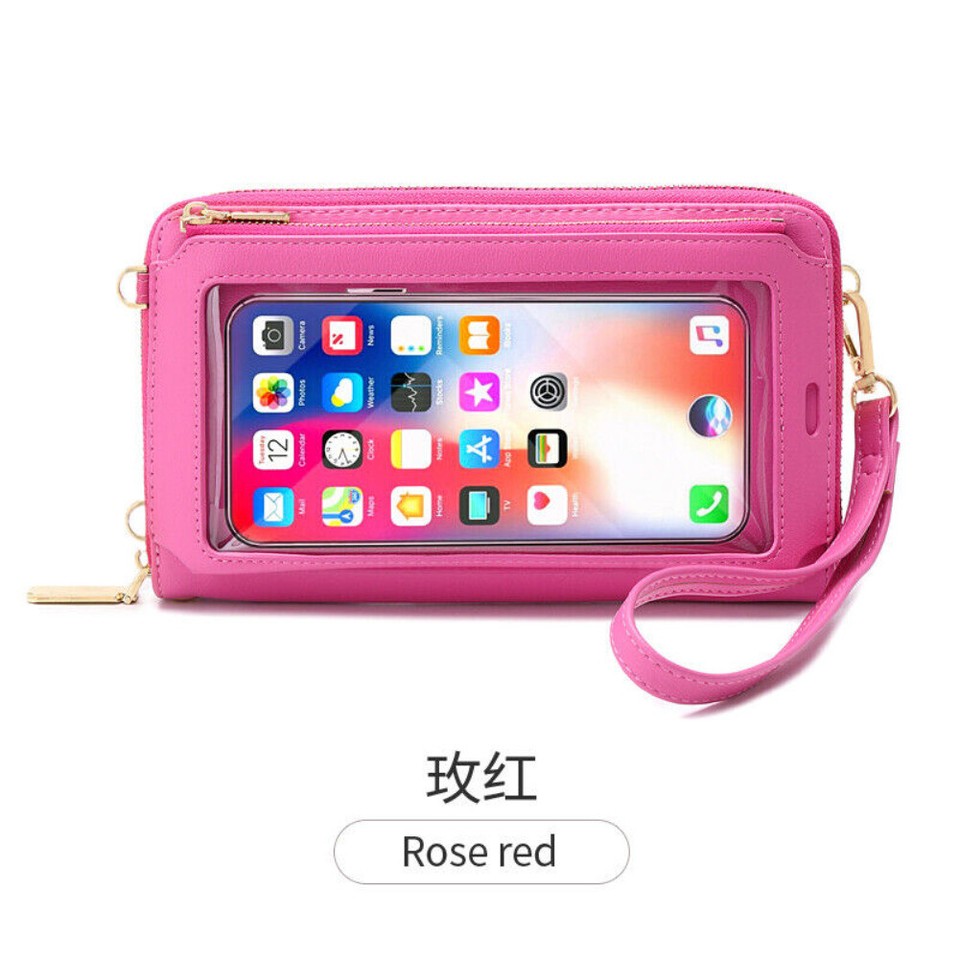 Touch Screen Bag Crossbody Cell Phone Purse Case Shoulder RFID Blocking ...