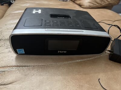 iHome (iP90) iPod Speaker Docking Station Radio Alarm Clock - Black | eBay