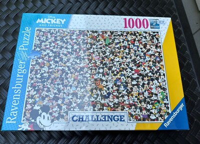 New Sealed-Ravensburger Disney Mickey Mouse CHALLENGE 1000 Piece Jigsaw ...