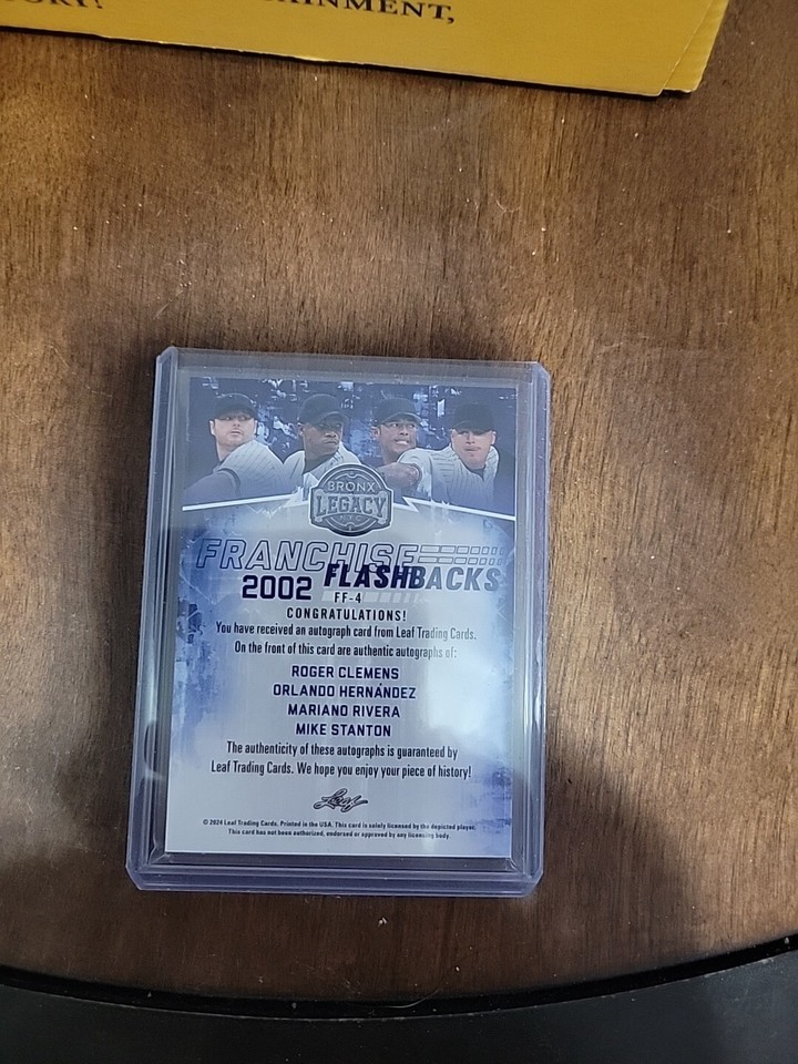 2024 leaf legacy Bronx. Quad auto.Roger C Orlando H Mariano R Mike S 2/ ...