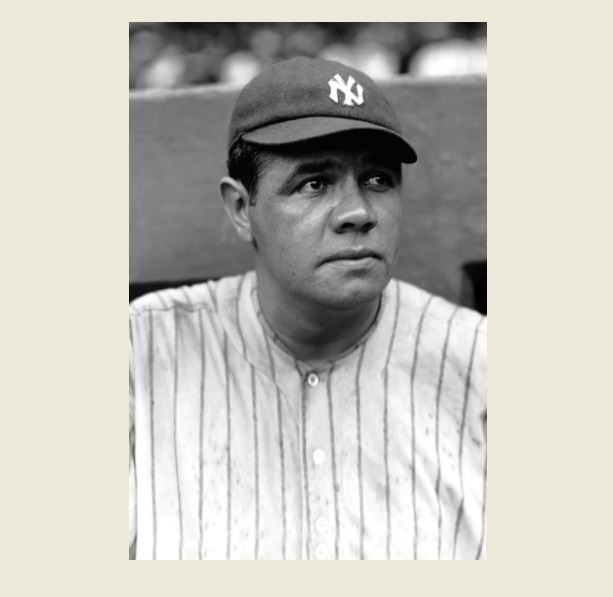 1922 Babe Ruth PHOTO New York Yankees Portrait,Polo Grounds,World ...