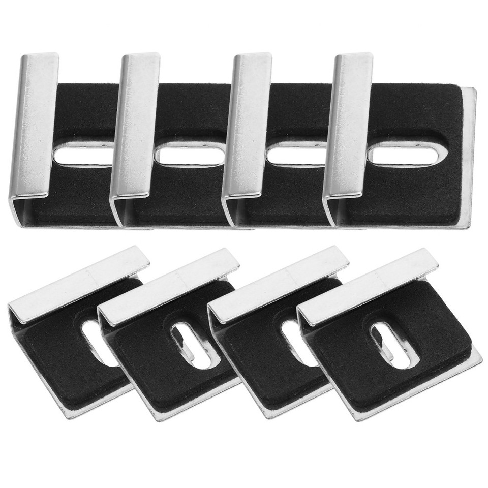 8 Pcs Mirror Mounting Clips Retainer Holder Fixing Heavy Duty Fixings ...