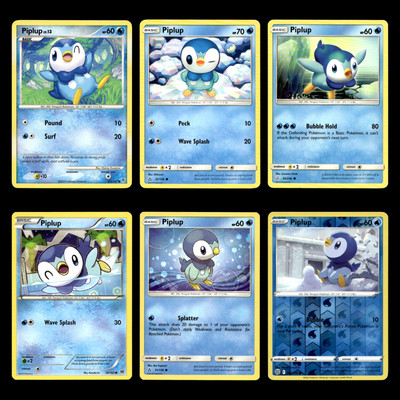 Piplup Lot 6x 121 Platinum Supreme Victors Pokemon Cards Collection Set ...