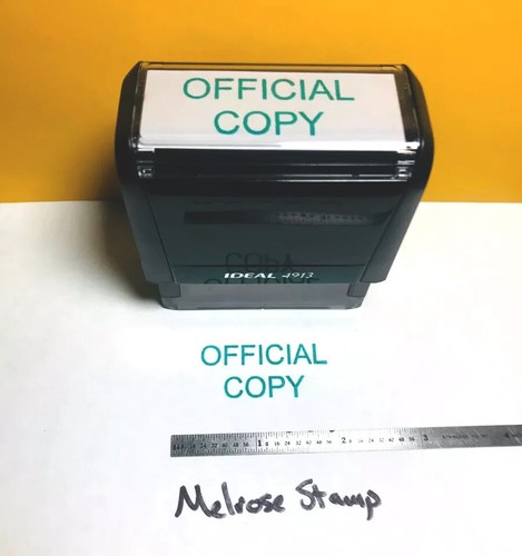 Official Copy Rubber Stamp Green Ink Self Inking Ideal 4913 | eBay