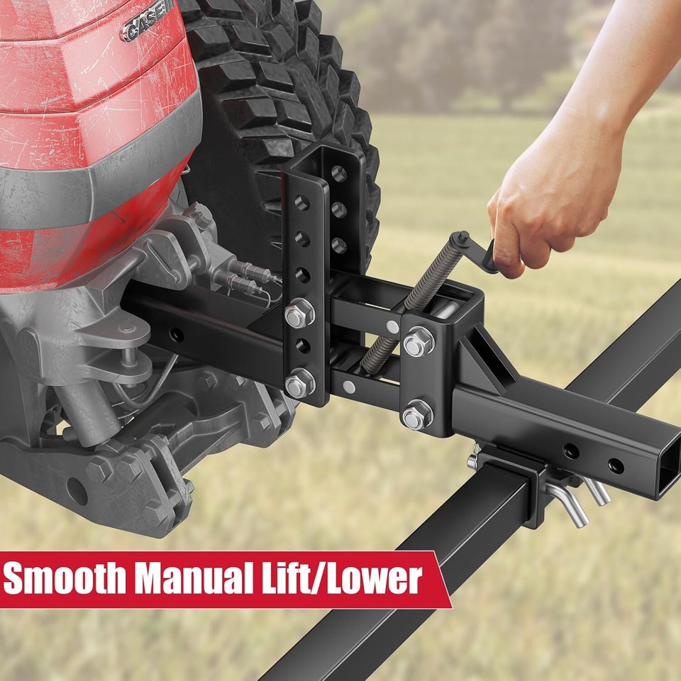 Manual Implement Lift for ATV/UTV with 1-Point Lift System Fits 2-Inch ...