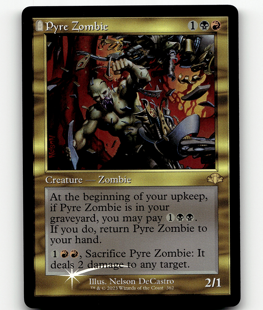 MTG Pyre Zombie (Retro Frame) FOIL Dominaria Remastered Rare | eBay