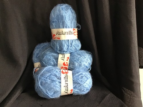 5 3S VIntage Aubretia Bright Blue Acrylic & Wool | eBay