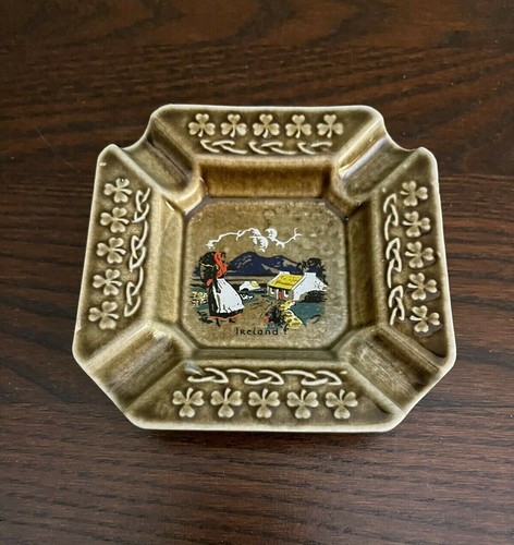 Vintage Wade Irish Pottery Ashtray/Trinket Dish w/ Country Scene 4 ...