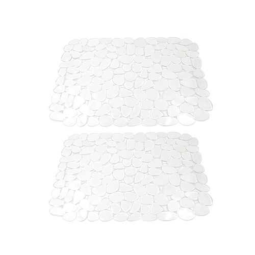 11.8 x 15.7 inches Kitchen Sink Mat PVC Pebble Design Sink Protector ...