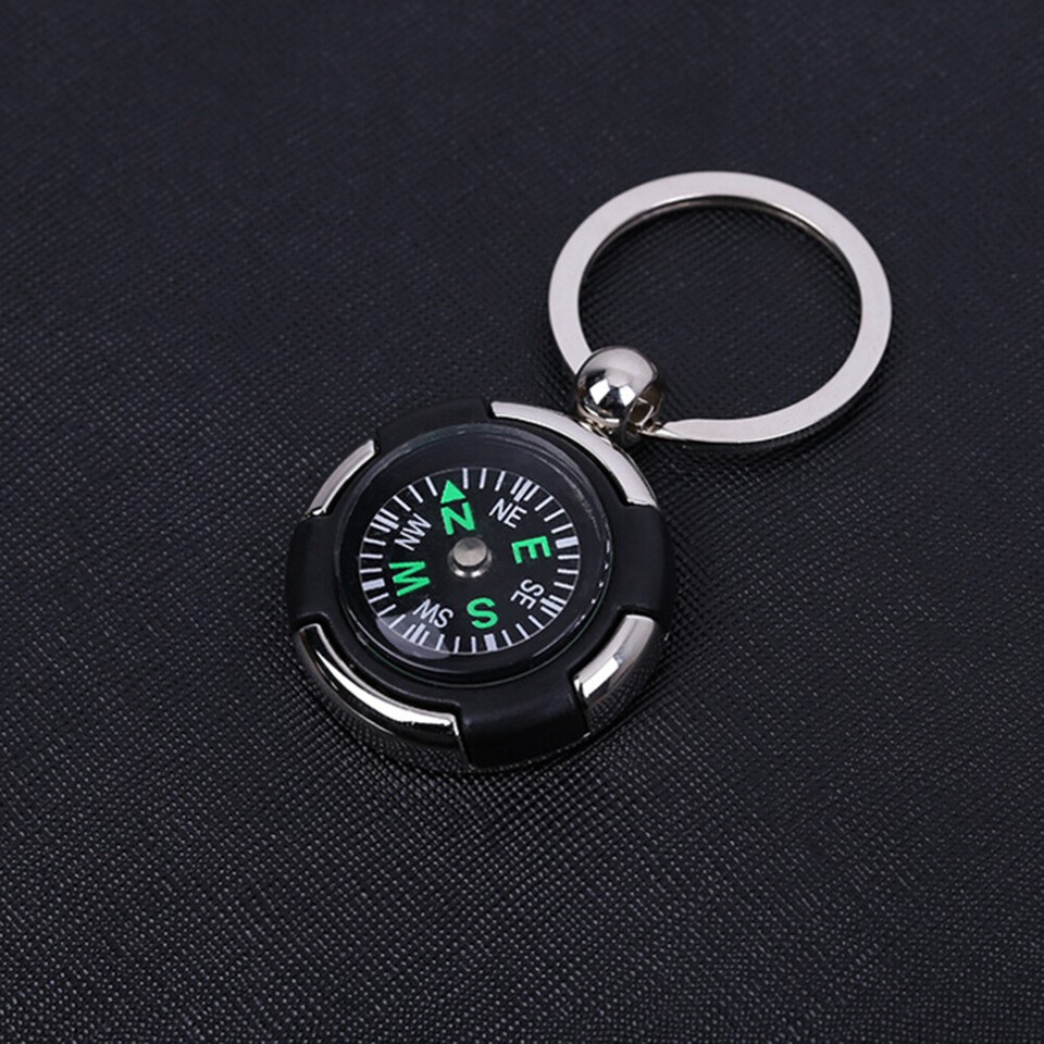 Fashion Creative Compass Metal Car Keyring Keychain Key Chain Ring ...