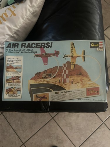 Vintage Revell Air Racers Model Kit #H-664 P51D Mustang & P39 Air cobra ...