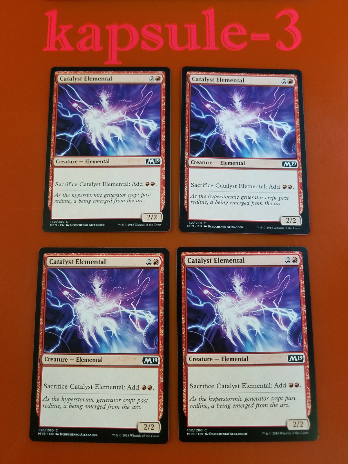 4x Catalyst Elemental | M19 Core Set 2019 | MTG Magic Cards | eBay