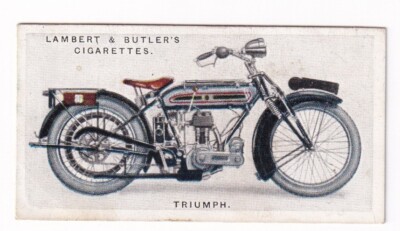 Vintage 1923 Motorcycle Card TRIUMPH Cycle Company | eBay