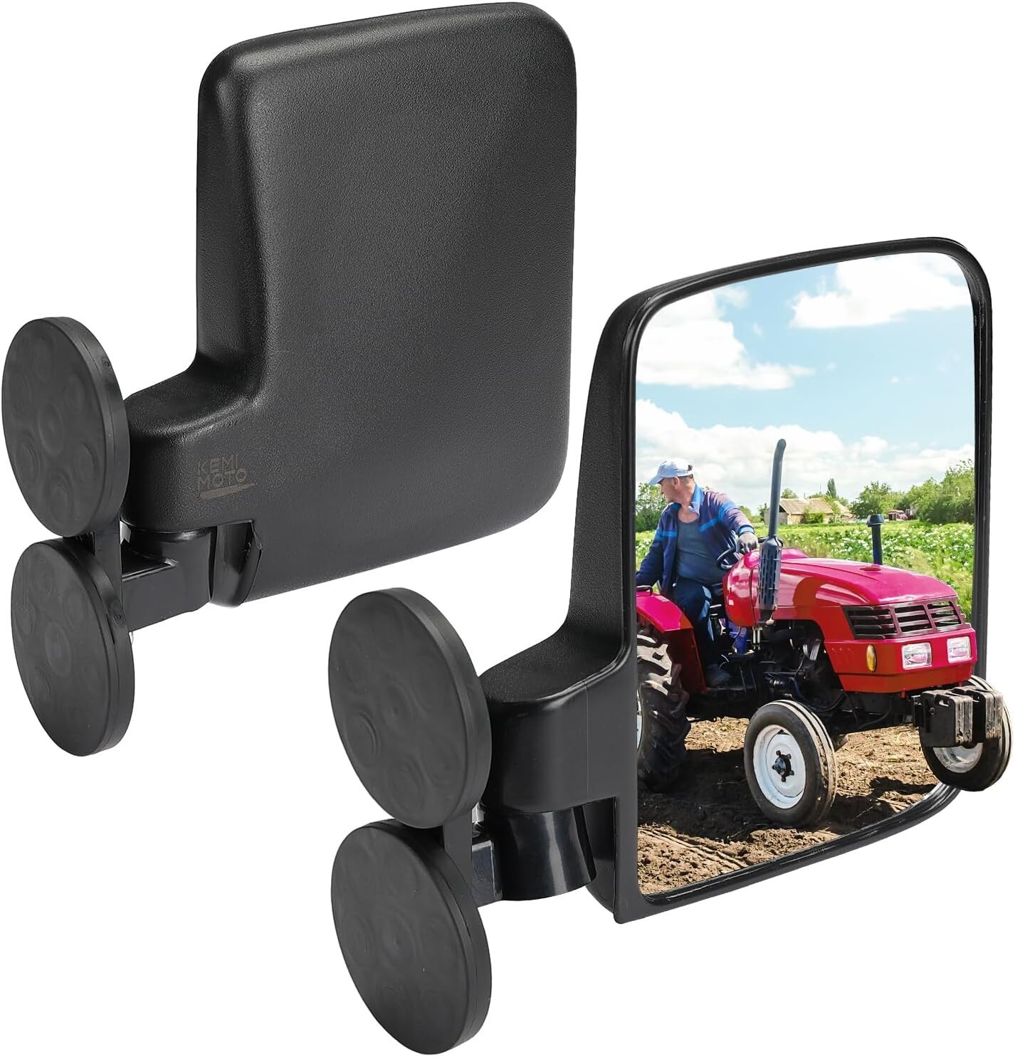 Tractor Magnetic Side Mirrors, Magnetic Rear View Mirror for Forklift ...