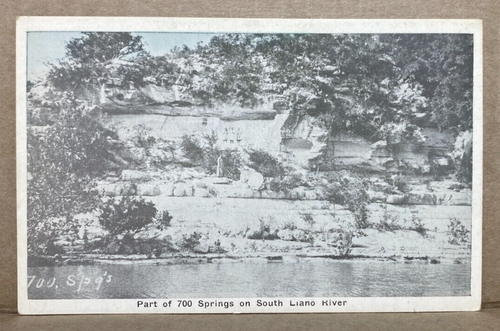 700 Springs On South Llano River Texas Postcard | eBay