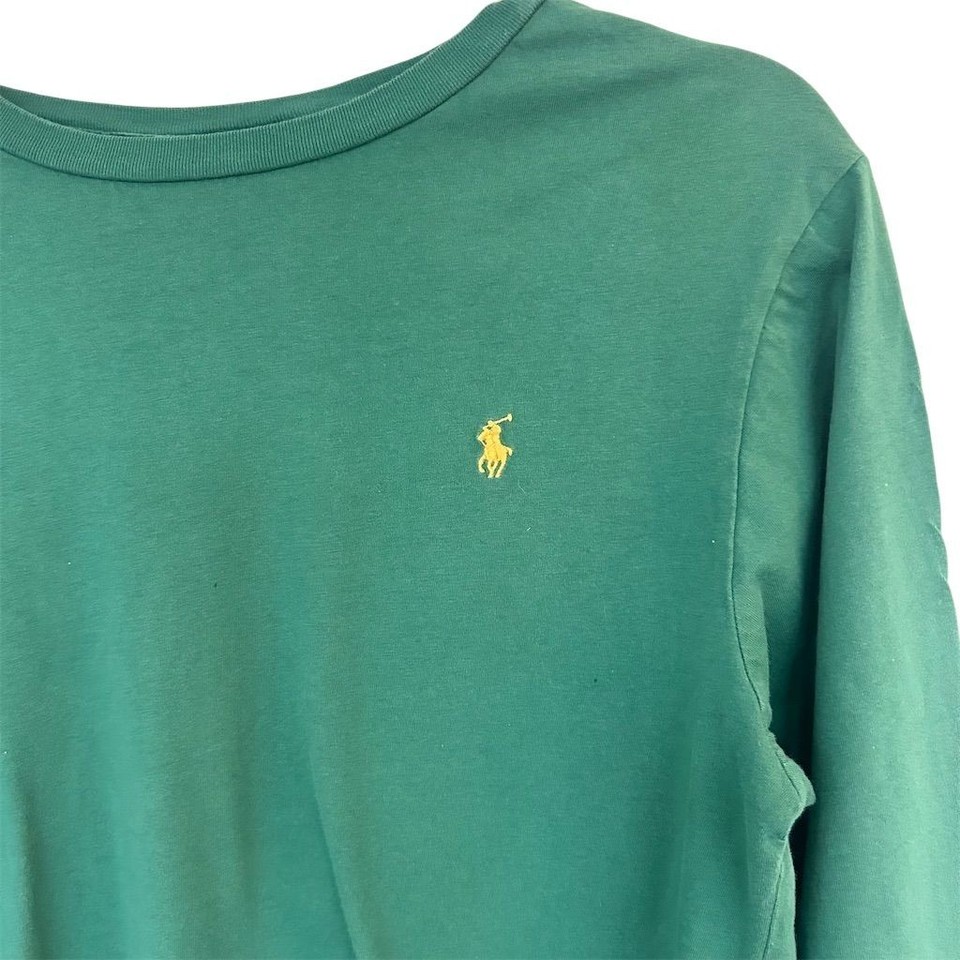 Polo Ralph Lauren Boys Green Crew-Neck Pullover Long Sleeve Size L | eBay