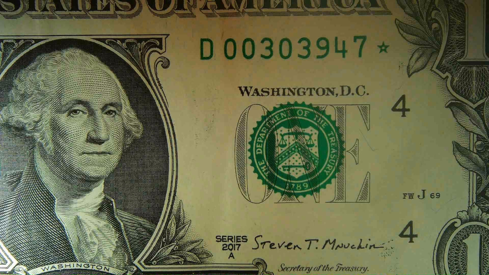 2017 A Series $1 Dollar Star Note RARE! G06758647* 1 0f 500000 ...