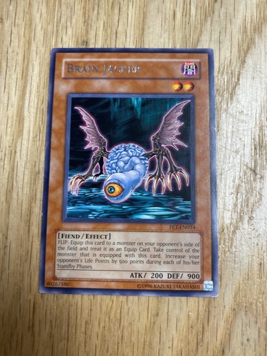 1996 Yu-Gi-Oh Brain Jacker Rare Card | eBay