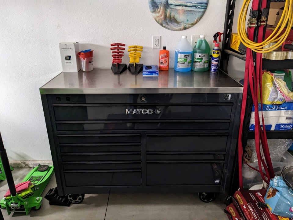 Matco 4s Double Bay Tool Box with Stainless Steel Top and Power Drawer ...