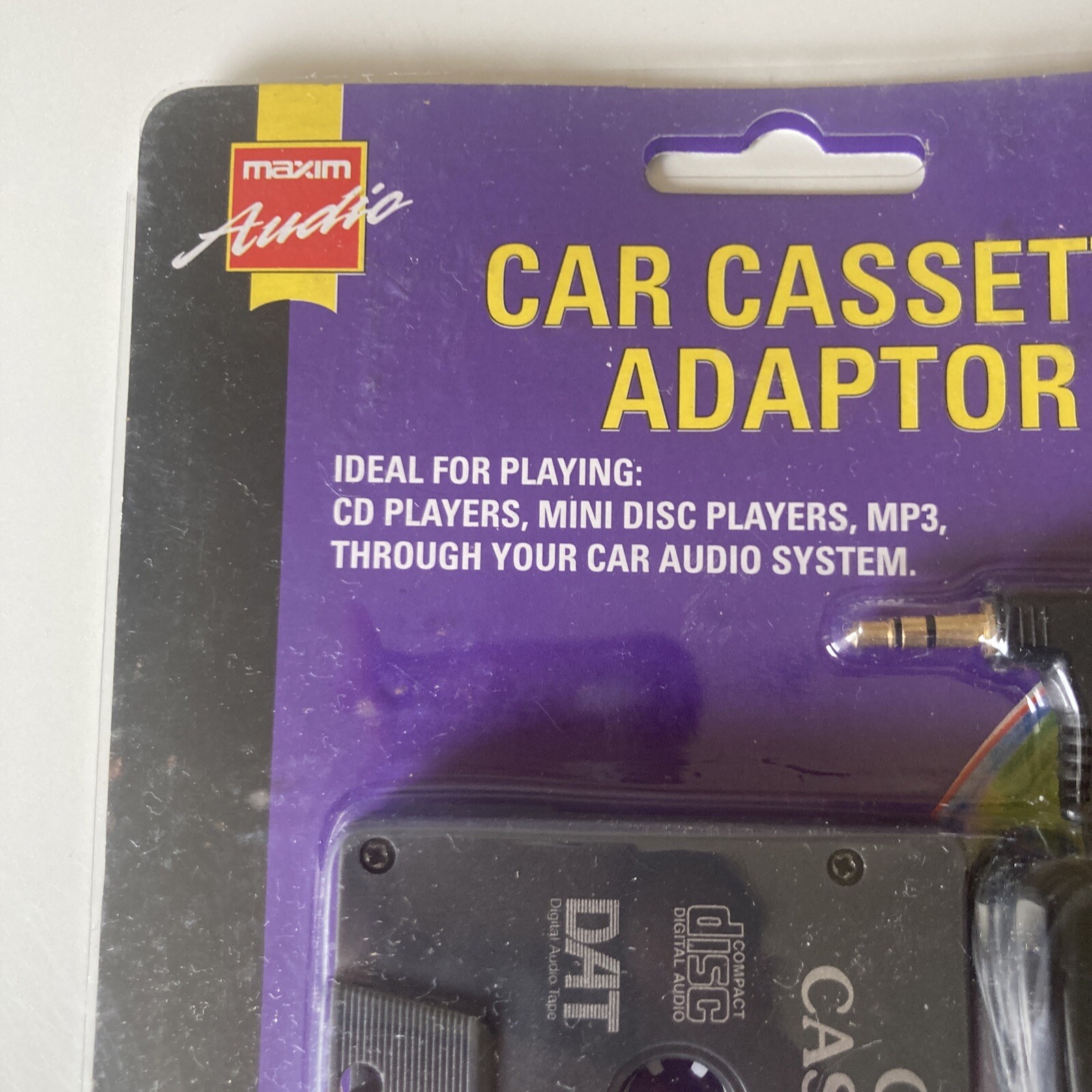 Vintage Old Stock Maxim Audio Compact Disc Cassette Adapter CD/MP3 for ...