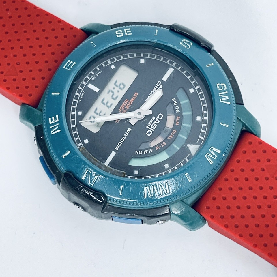 CASIO Overland Seymour Powell Design AW-900 Retro Vintage Digital Watch ...