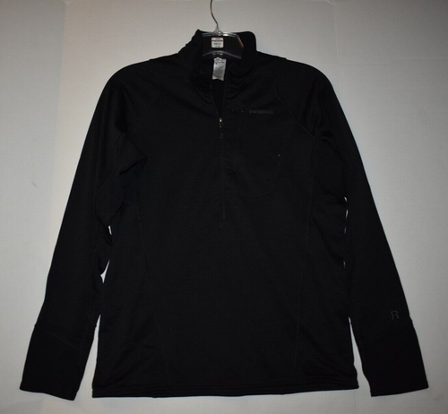 Patagonia Jacket Men L Black R1 Regulator 1/4 Zip Pullover Polartec ...