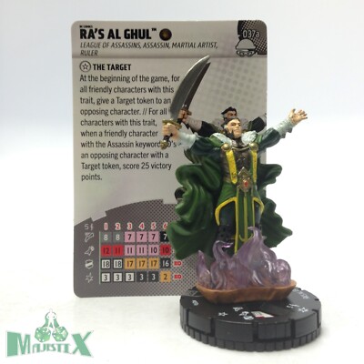 Heroclix DC Notorious set Ra's Al Ghul #037a Rare figure w/card! | eBay