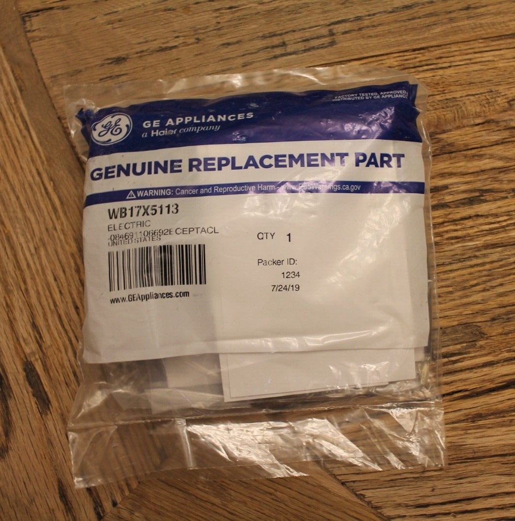 OEM GE EXACT REPLACEMENT WB17X5113 / AB969M Surface Element Receptacle ...