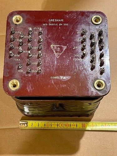 Gresham HT Transformer Parmeko Partridge Tube Valve Plate 1 piece 4 Secondaries | eBay