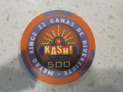 $500 KASH Metro Bingo Casino Chip + FREE Las Vegas Nevada Poker Chip | eBay