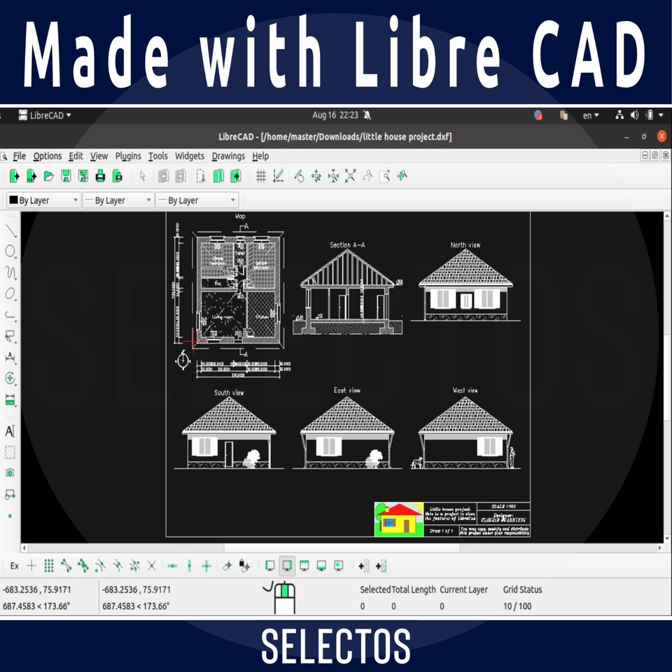 2025 Libre CAD 2D Design Software CD for Windows & Mac + PDFs Install ...