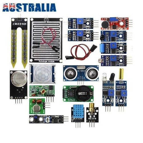 16 Pcs/Lot Sensors Module Package Kit for Raspberry Pi 3 Raspberry Pi 2 ...