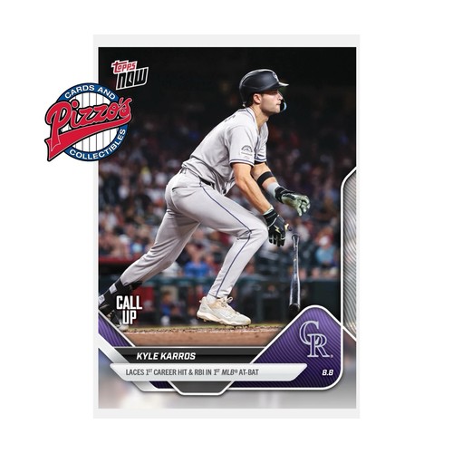 Kyle Karros Rockies Debut 1st Hit RBI 2025 MLB Topps NOW Card 533 ...