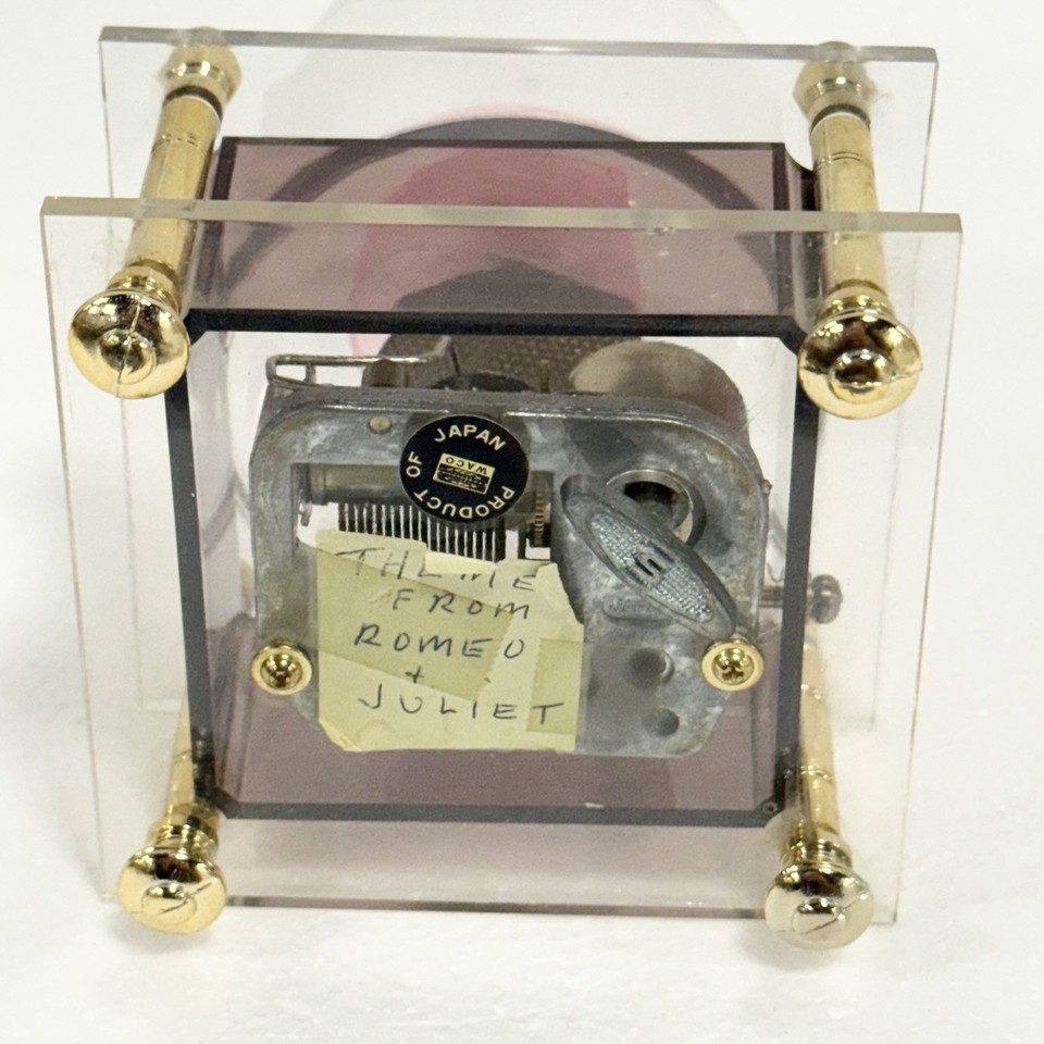 Waco Ballerina Music Box Wind-Up Couple Dancing Romeo & Juliet Japan ...