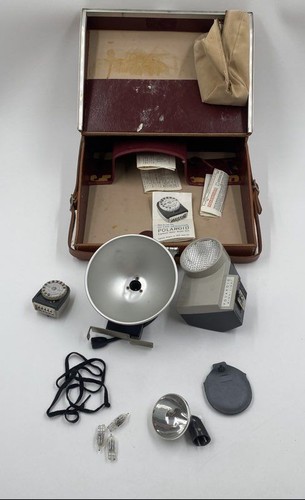 Vintage Polaroid Meter 625 Wink Light Camera Flash Bulbs Case ...