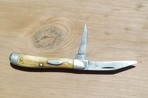 CASE XX 1940-1965 PEANUT Pocket Knife Bone Handles, Snappy | eBay