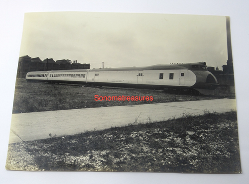 Silver Streak Zephyr Streamliner CB&Q R.R. c1934 Promo Photo Budd Red ...