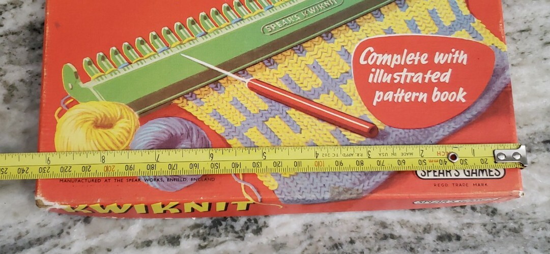Kwiknit Knitting Tools Kit Illustrated Pattern Book Spears Games 1960 ...