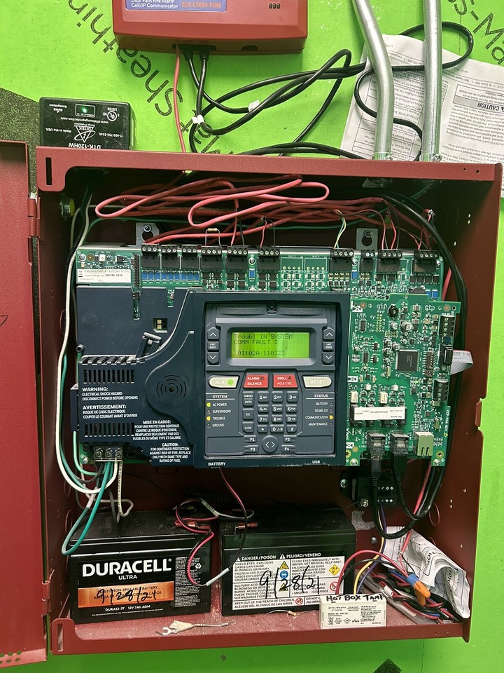 Fire-Lite Es-50XP Fire Watch Alarm Communicator - Red With Cellular ...