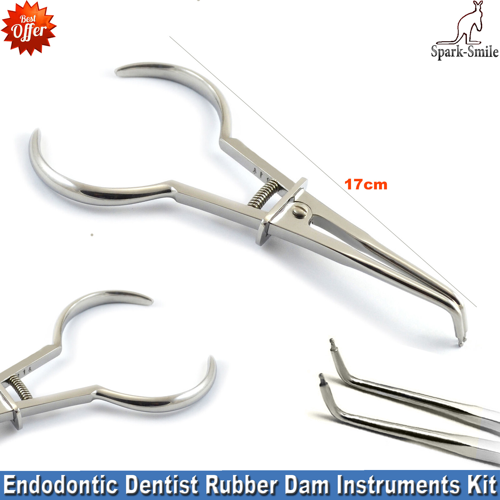 Restorative Rubber Dam Starter Tools With Frame Punch Clamps Dental ...