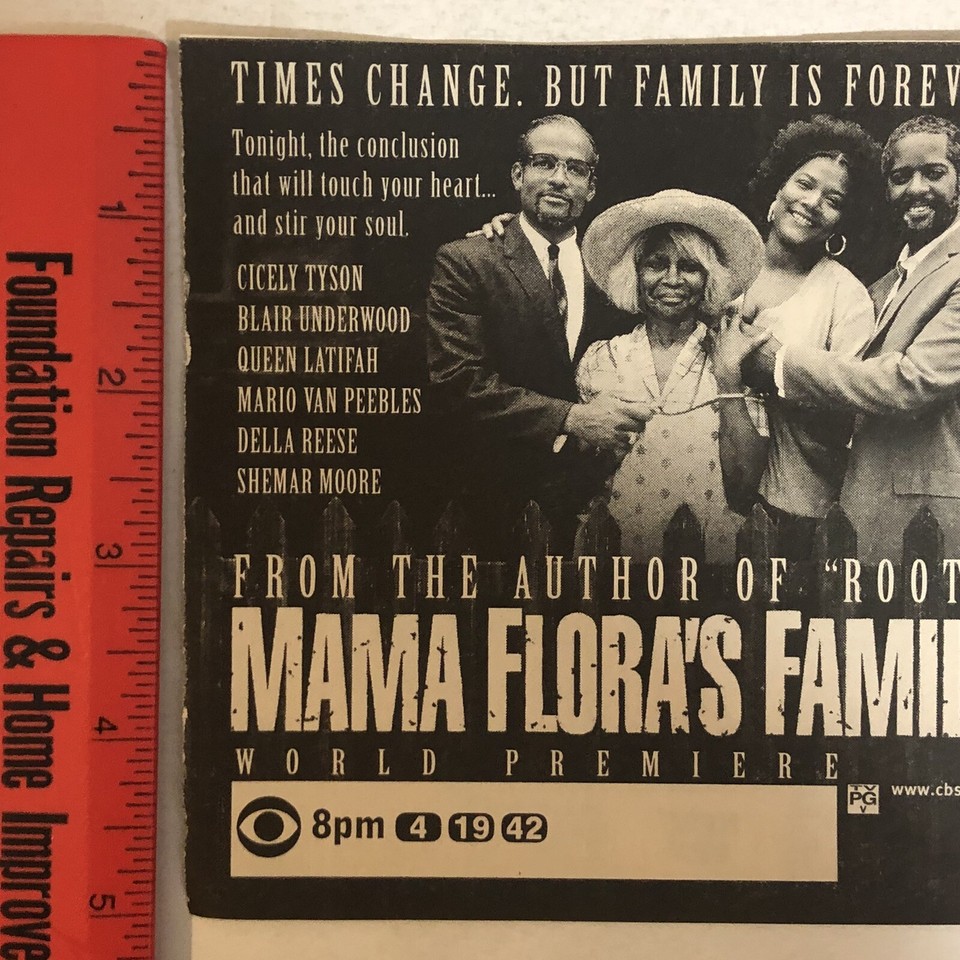 Mama Flora’s Family Vintage Tv Guide Print Ad Cicely Tyson Della Reese ...