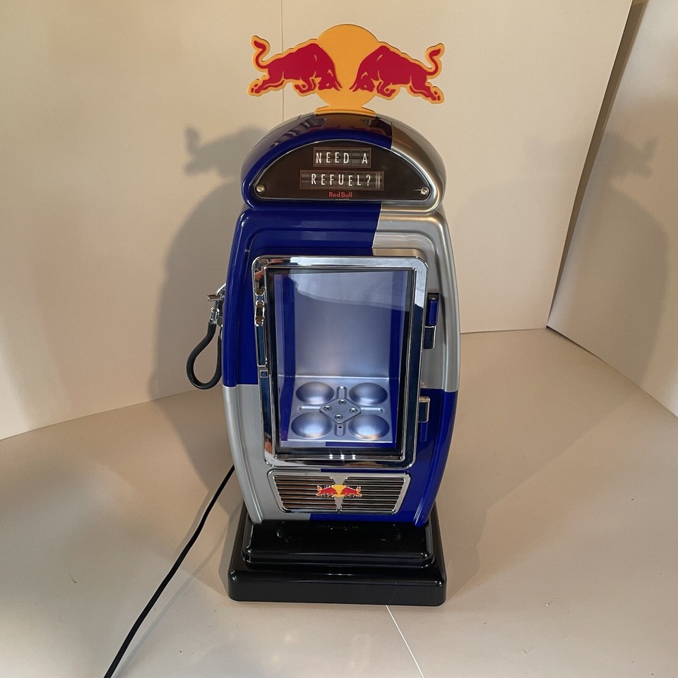Red Bull Gas Pump Mini Fridge Collectors Item open box | eBay