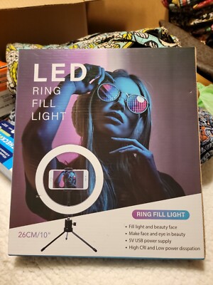 BRAND NEW! RoHS 10" Ring Fill Light Great For Selfie And Live Video ...