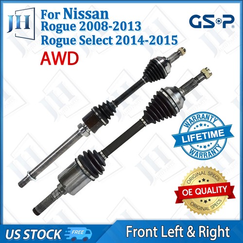 OEM Front Pair CV Axle For 2008-13 Nissan Rogue 14-15 Rogue Select 2.5L ...