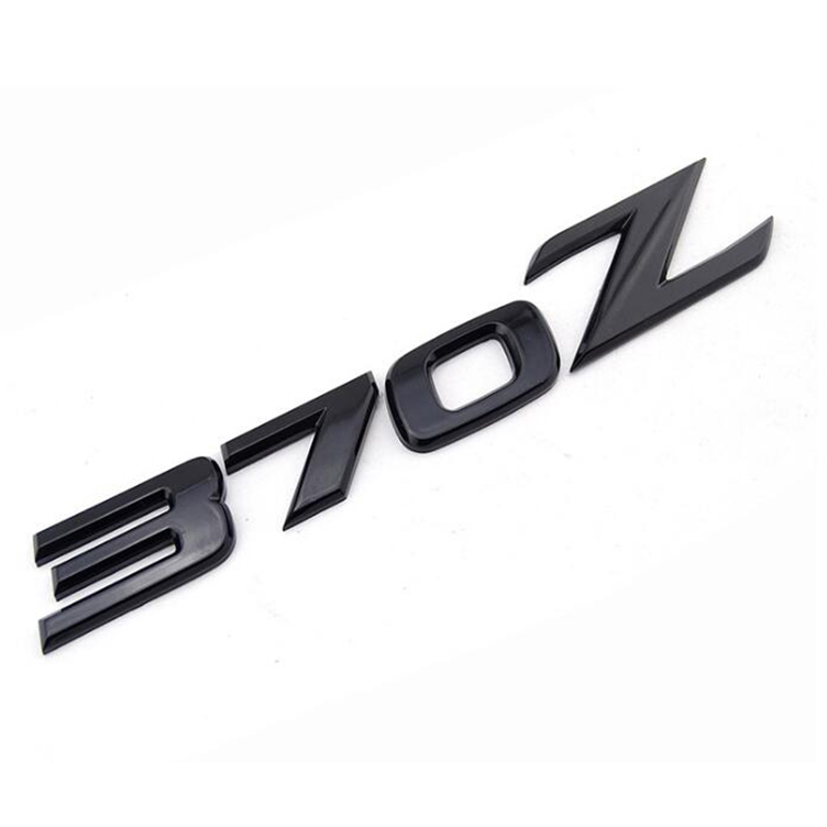 Nissan 370Z Black Rear Emblem Logo Badge Sticker Car Styling 3M Backing ...