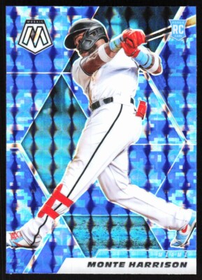 2021 Mosaic Blue Prizm Monte Harrison Rookie Miami Marlins #260 | eBay