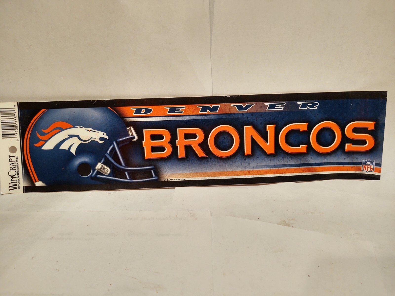 Denver Broncos Window Cling Decal 3" x 12"Show Your Support NEW ITEM | eBay