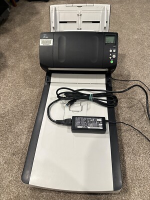 Fujitsu FI-7260 Flatbed Scanner With Feed Tray, Power Supply, & USB ...