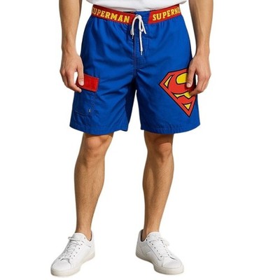 DC Comics Superman Swim Trunks Board Shorts Mens Size Medium Red Blue ...