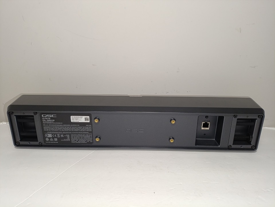 QSC Q-SYS NL-SB42 4” Two-Way Network PoE Soundbar Speaker System | eBay